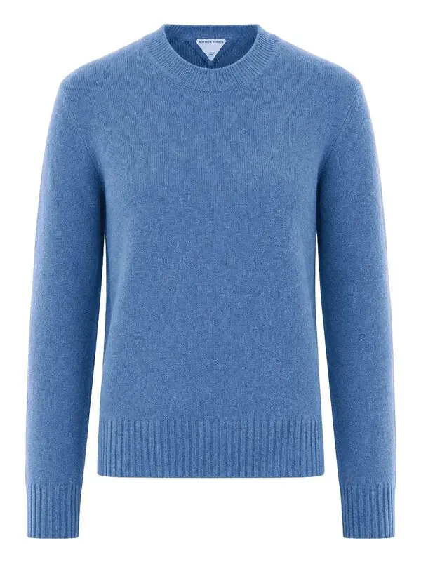 Bottega Veneta Cashmere Crew Neck Sweater - Blue