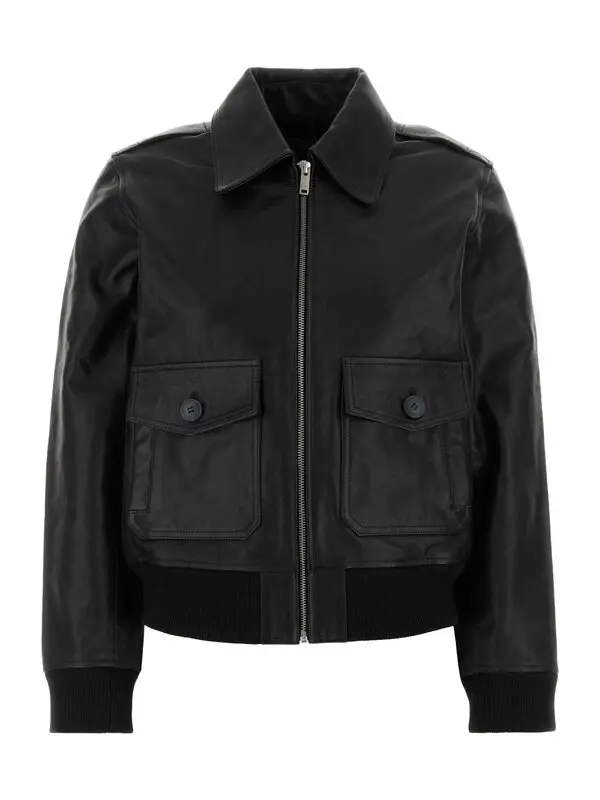 A.p.c. Leather Gaelle Jacket - Black