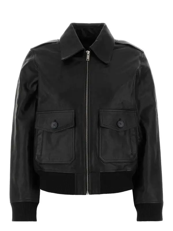 A.p.c. Leather Gaelle Jacket - Black