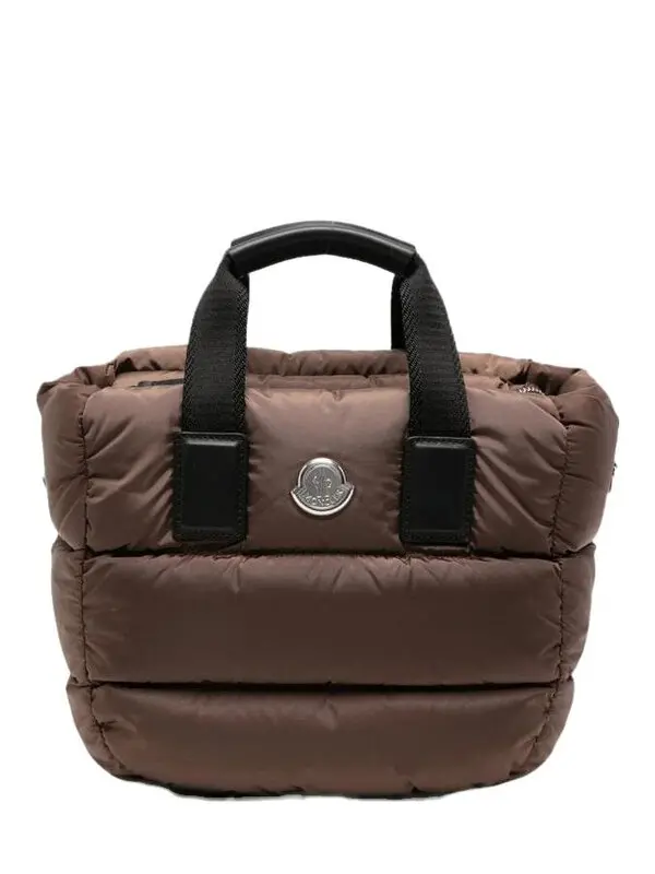 Moncler Quilted Tote Bag - Brown