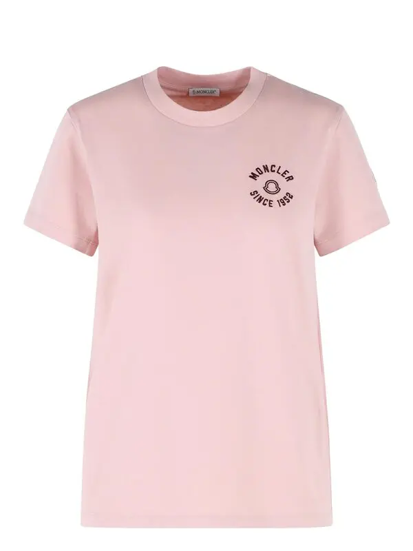 Moncler Cotton T-shirt - Pink