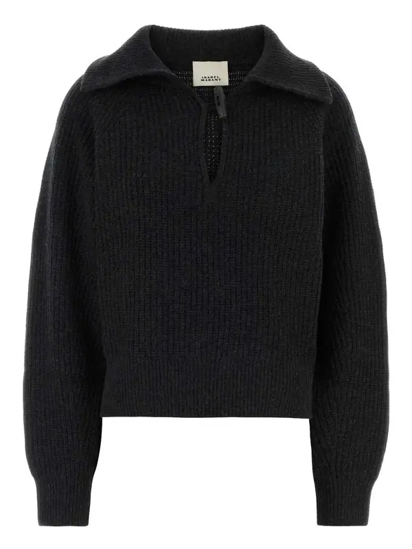 Isabel Marant Étoile Charcoal Wool Blend Miranda Sweater - Gray