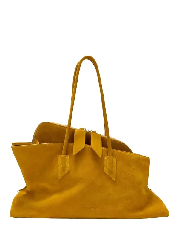 Attico La Passeggiata Suede Shoulder Bag - Multicolor
