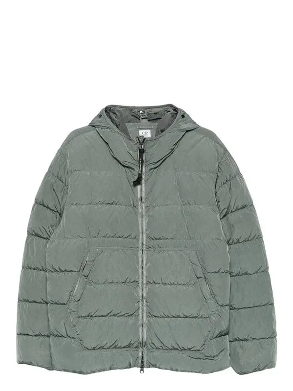 C.P. COMPANY Hooded Down Jacket - Green