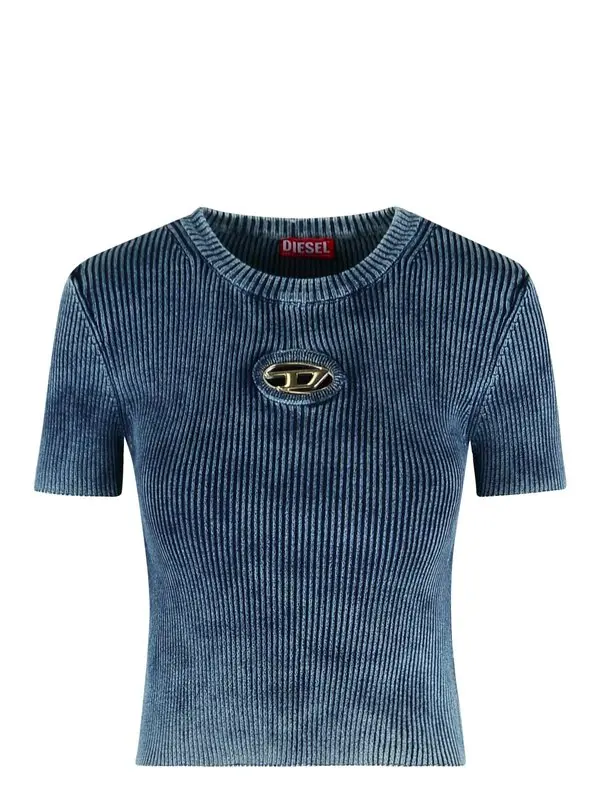 DIESEL® M-anchor' Dark Cotton T-shirt - Blue