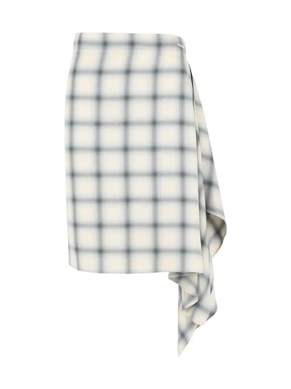 Coperni Zero' Viscose Skirt - Blue