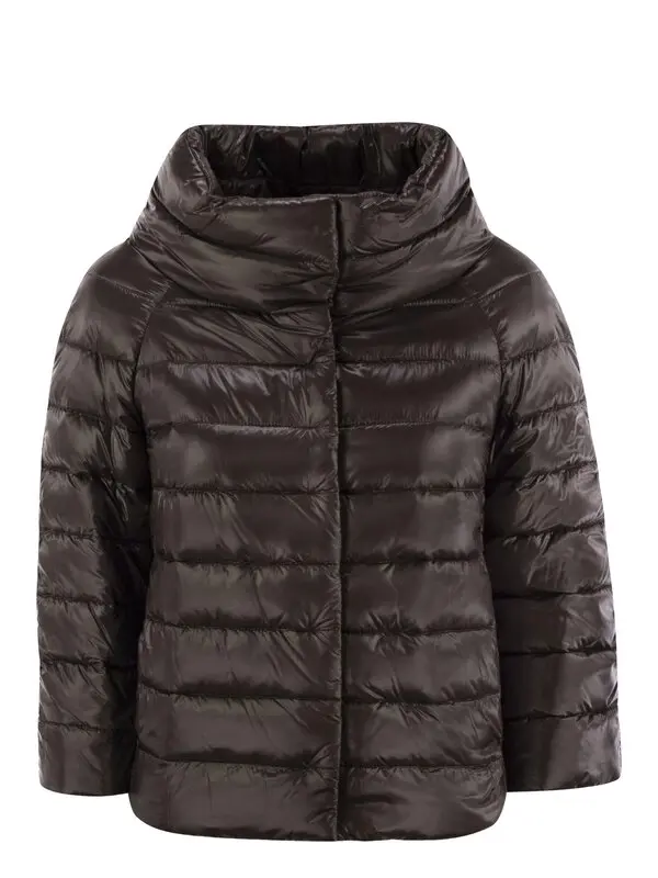 Herno Mini Cape - Brown