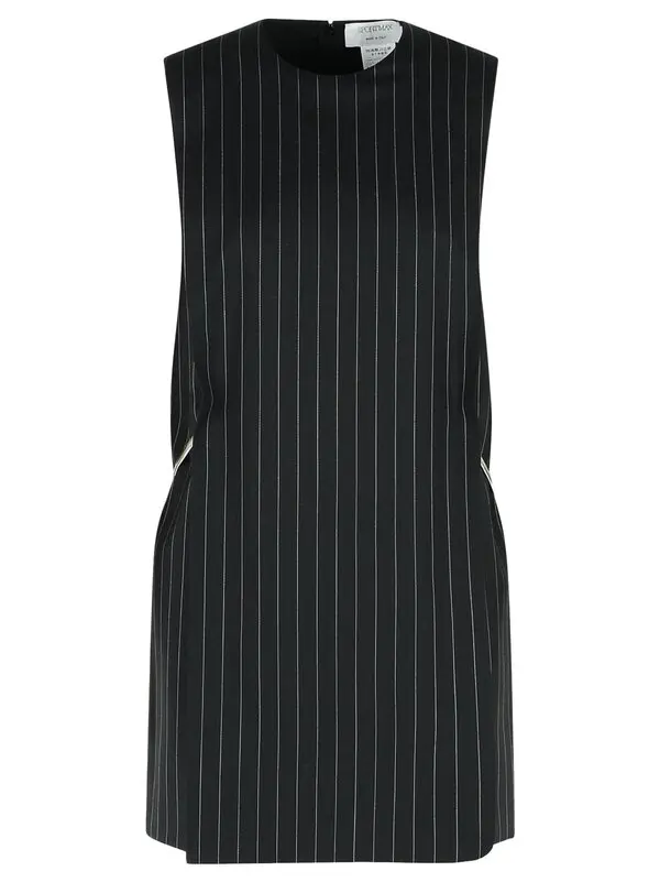 Sportmax Domini Virgin Wool Blend Dress - Black