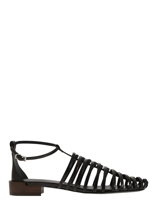 TOD'S Leather Sandal - Black
