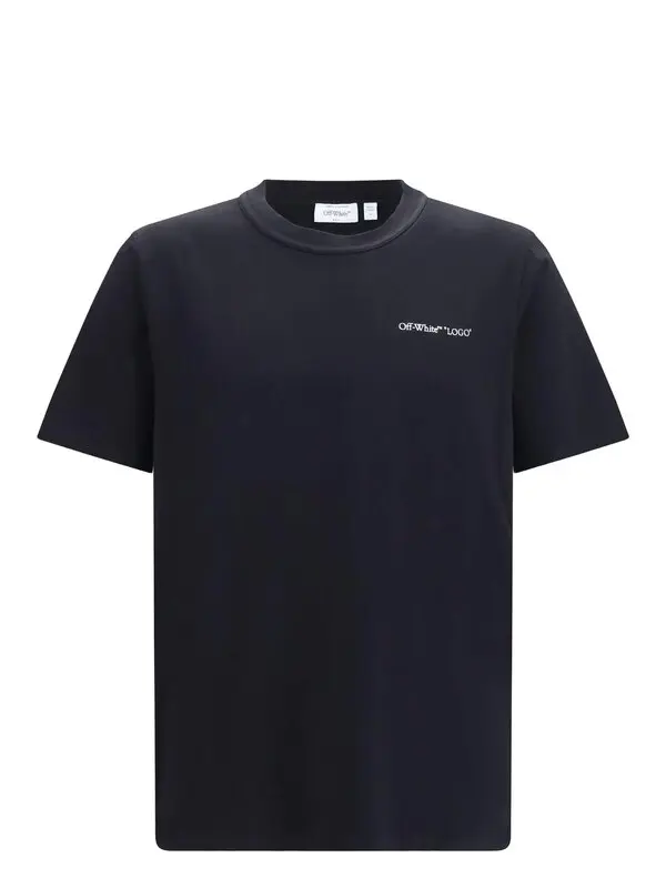 Off-White Logo Quote T-shirt - Black