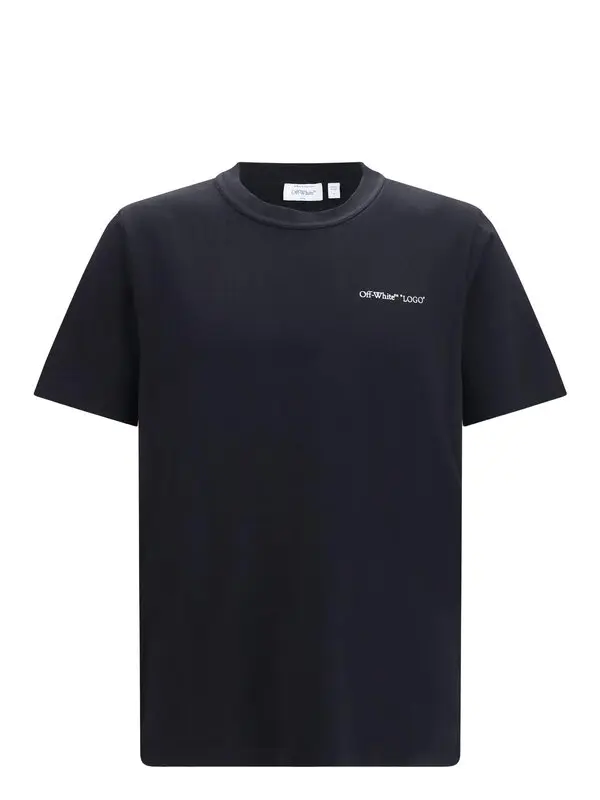 Off-White Logo Quote T-shirt - Black