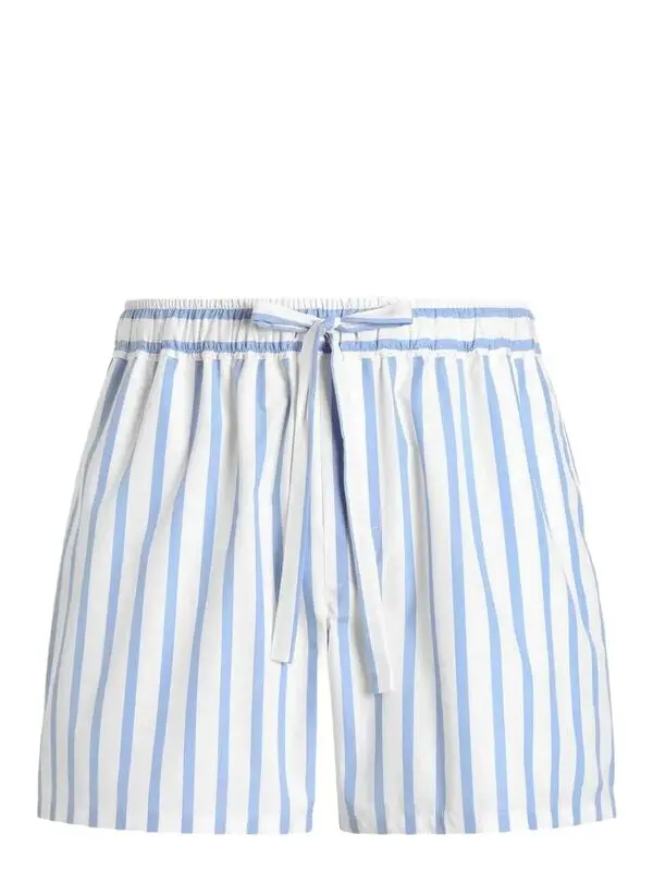 Dolce & Gabbana Striped Bermuda Shorts With Drawstring - Blue