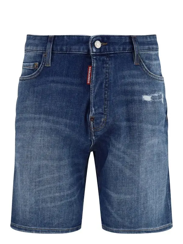 Dsquared2 Marine Short Denim Bermuda Shorts - Blue