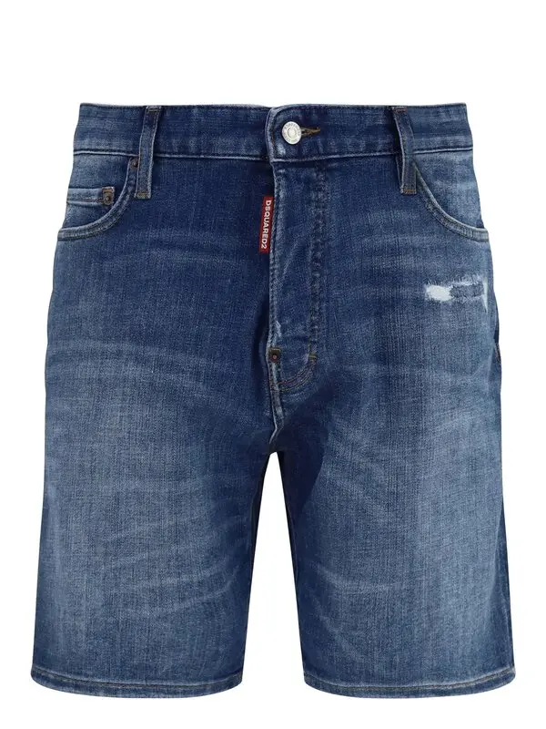 Dsquared2 Denim Bermuda Shorts - Blue
