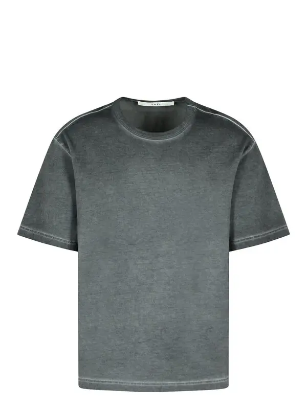Séfr Mauro' Grey Cotton T-shirt - Black