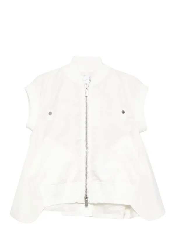 Sacai Wool And Nylon Vest - Multicolor