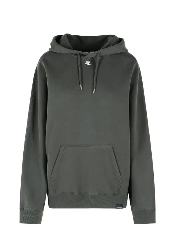 COURREGES Cotton Sweatshirt - Gray