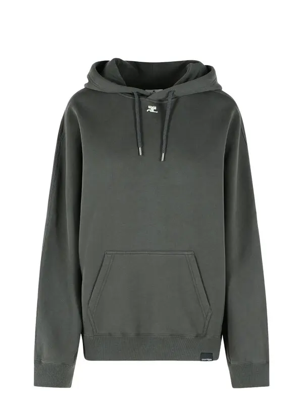 COURREGES Cotton Sweatshirt - Gray