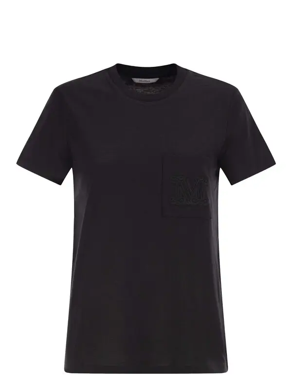Max Mara Papaia Cotton Jersey T-shirt - Black