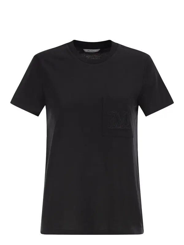 Max Mara Cotton Jersey T-shirt - Black