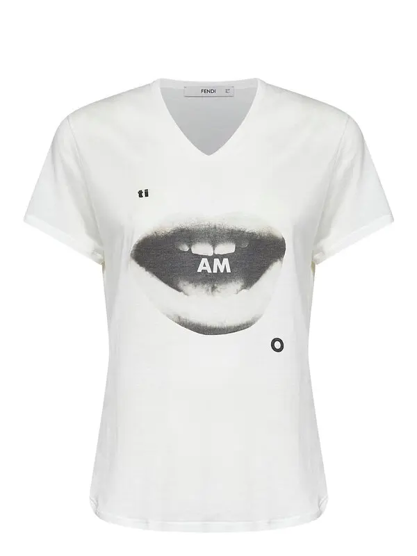 Fendi Cotton Jersey T-shirt - Multicolor