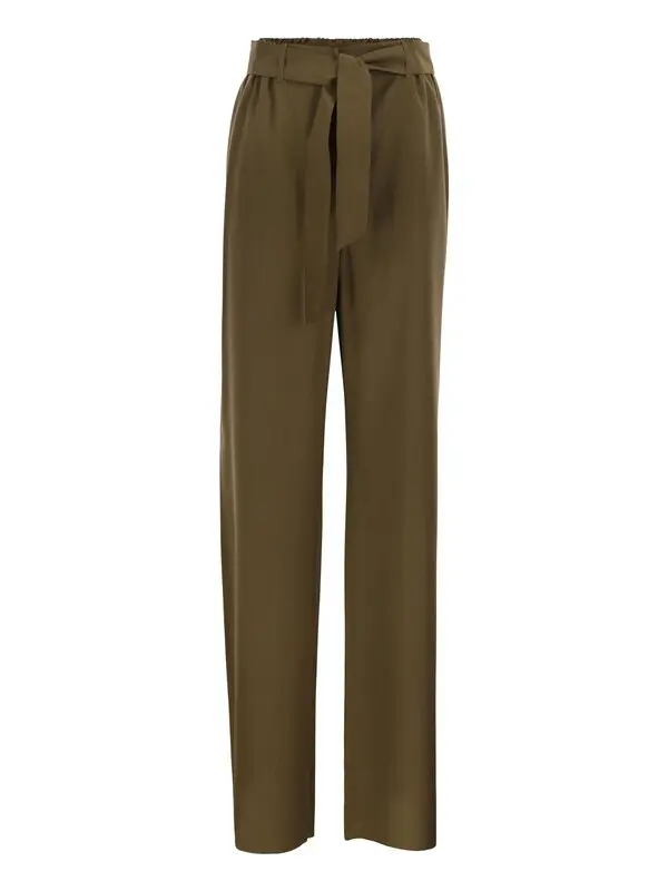 Max Mara Fluid Tailored Trousers - Yellow