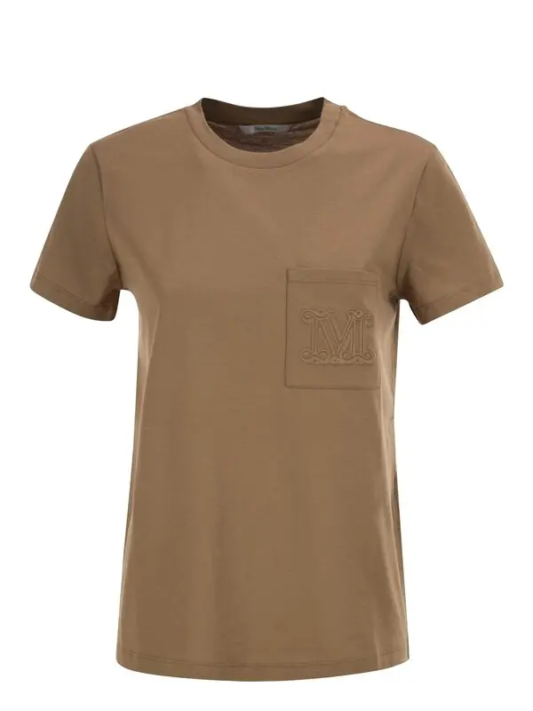 Max Mara Papaia Cotton Jersey T-shirt - Brown