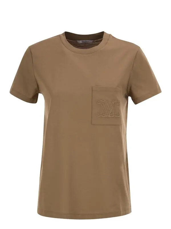 Max Mara Cotton T-shirt - Brown