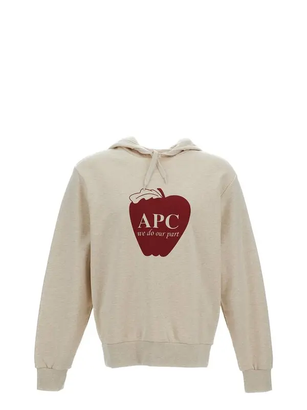 A.p.c. Cotton Logo Hoodie Sweater - Multicolor