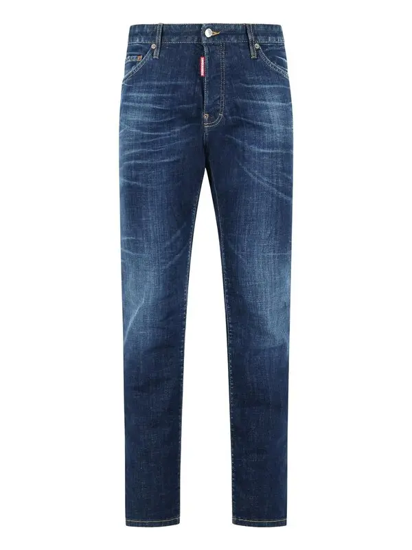 Dsquared2 Teddy Cotton Jeans - Blue