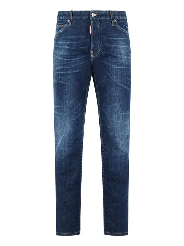 Dsquared2 Teddy Cotton Jeans - Blue
