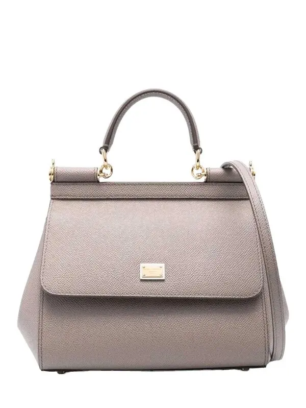 Dolce & Gabbana Leather Tote Bag - Brown