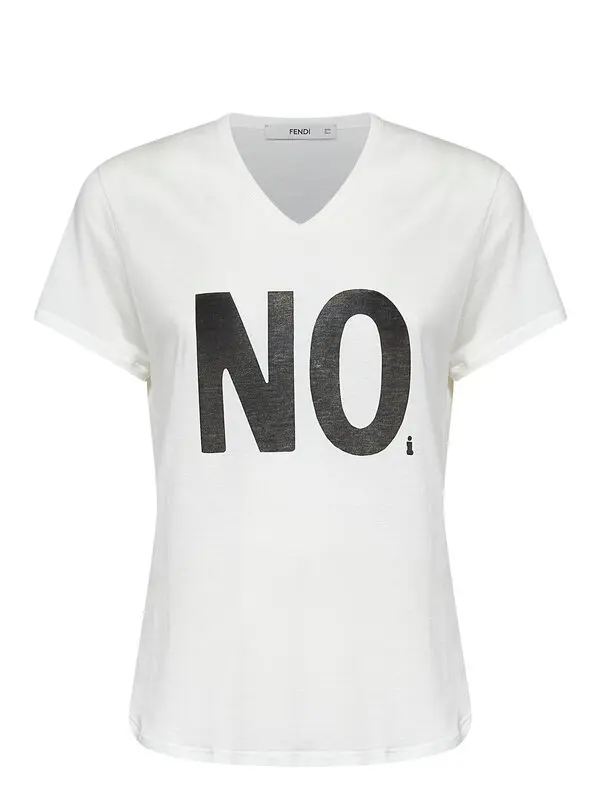 Fendi Cotton Jersey T-shirt - Multicolor