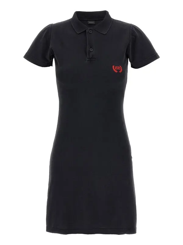 Balenciaga Laurel Classic' Polo Dress - Black