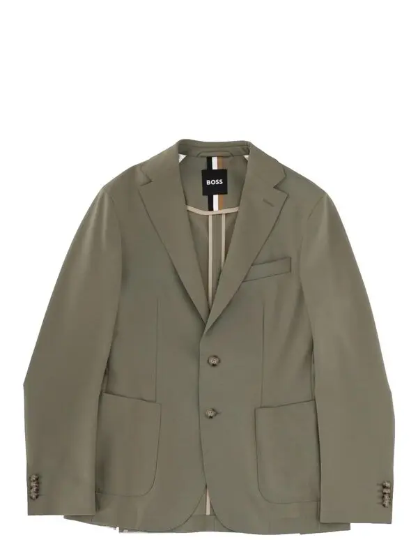BOSS C-hanry Virgin Wool Blazer - Green