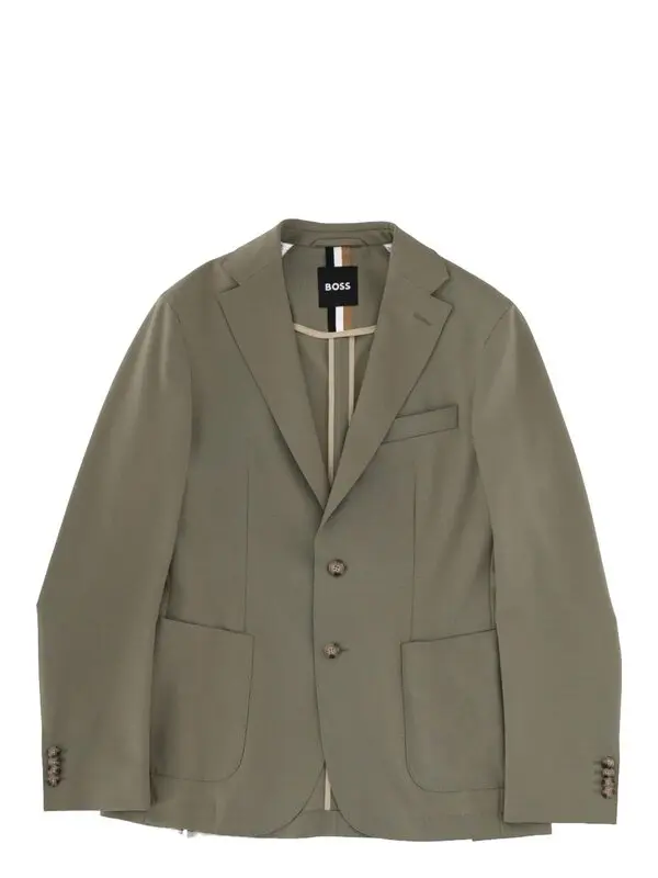 BOSS Virgin Wool Blazer - Green