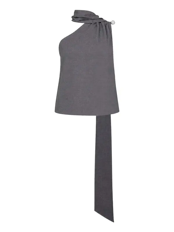 Giuseppe Di Morabito Virgin Wool One-shoulder Top - Multicolor
