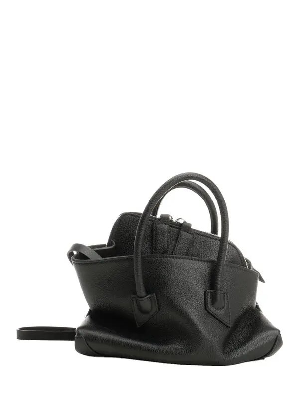 Attico La Passeggiata Mini Leather Bag - Black