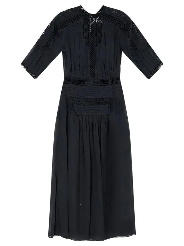 Isabel Marant Étoile Marant Pamena Viscose And Linen Dress - Black