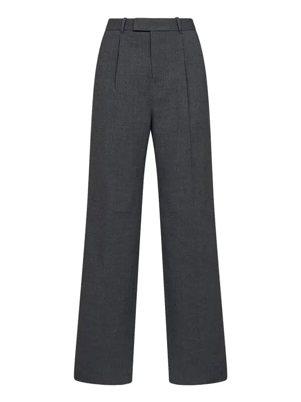 SELF-PORTRAIT Stretch Wool-blend Tailored Trousers - Multicolor