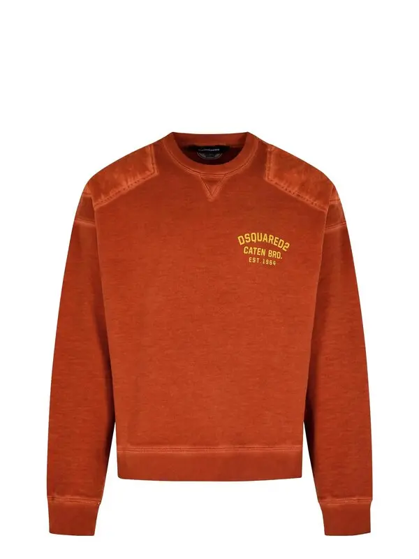 Dsquared2 Earthenware Cotton Sweatshirt - Brown