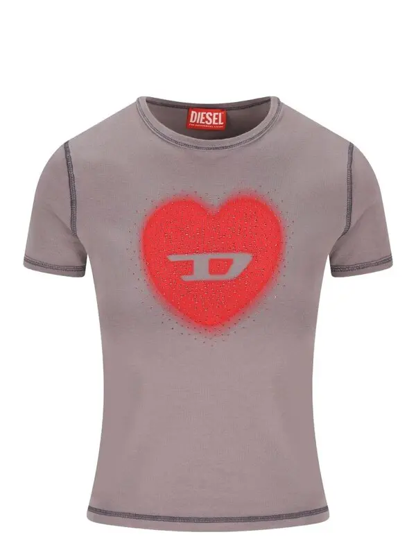 DIESEL® Heart Cotton T-shirt - Multicolor