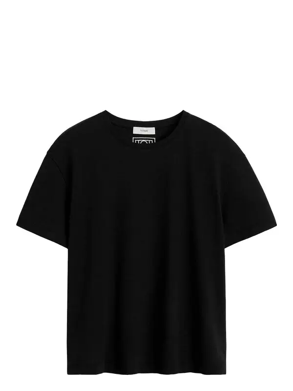 TOTEME Organic Cotton T-shirt - Black