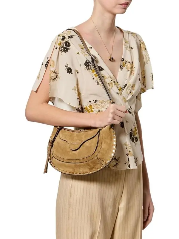 Isabel Marant Étoile Suede Shoulder Bag - Cream
