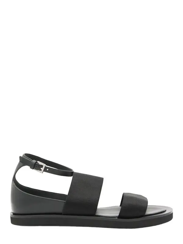 Max Mara Leather Sandal - Black