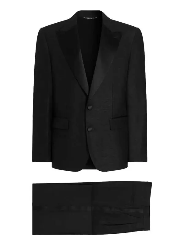 Dolce & Gabbana Button-up Suit - Black