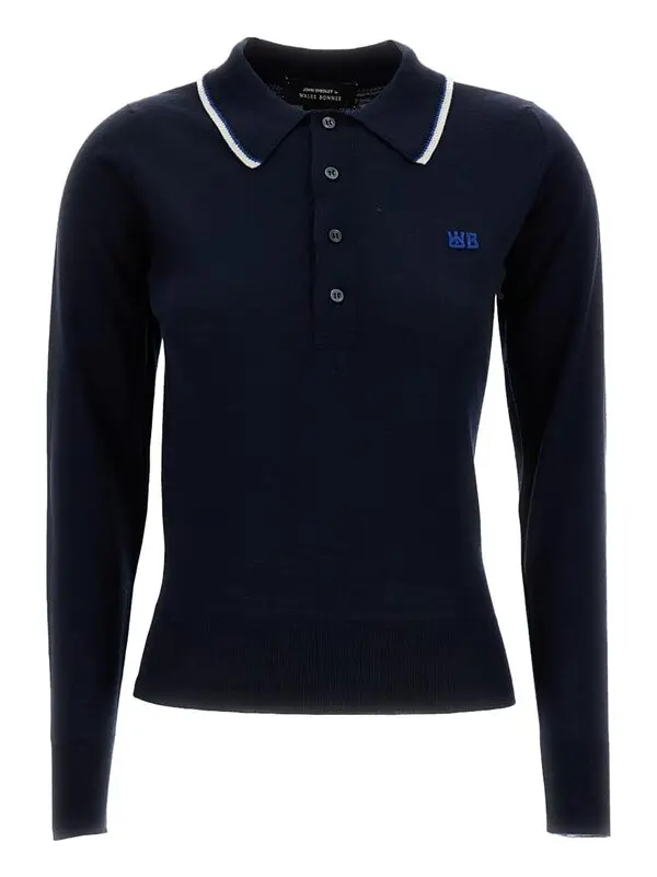 WALES BONNER Long-sleeved Polo John Smedley For - Multicolor