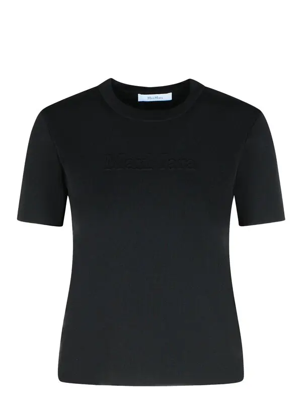 Max Mara Viscose Blend T-shirt - Black