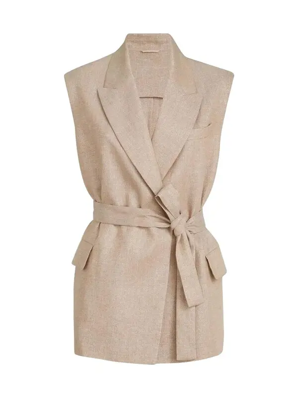 Brunello Cucinelli Belted Jacket - Multicolor