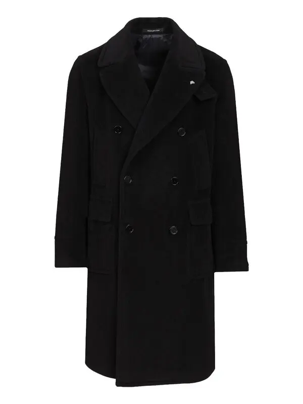 Tagliatore Double-breasted Wool Coat - Blue